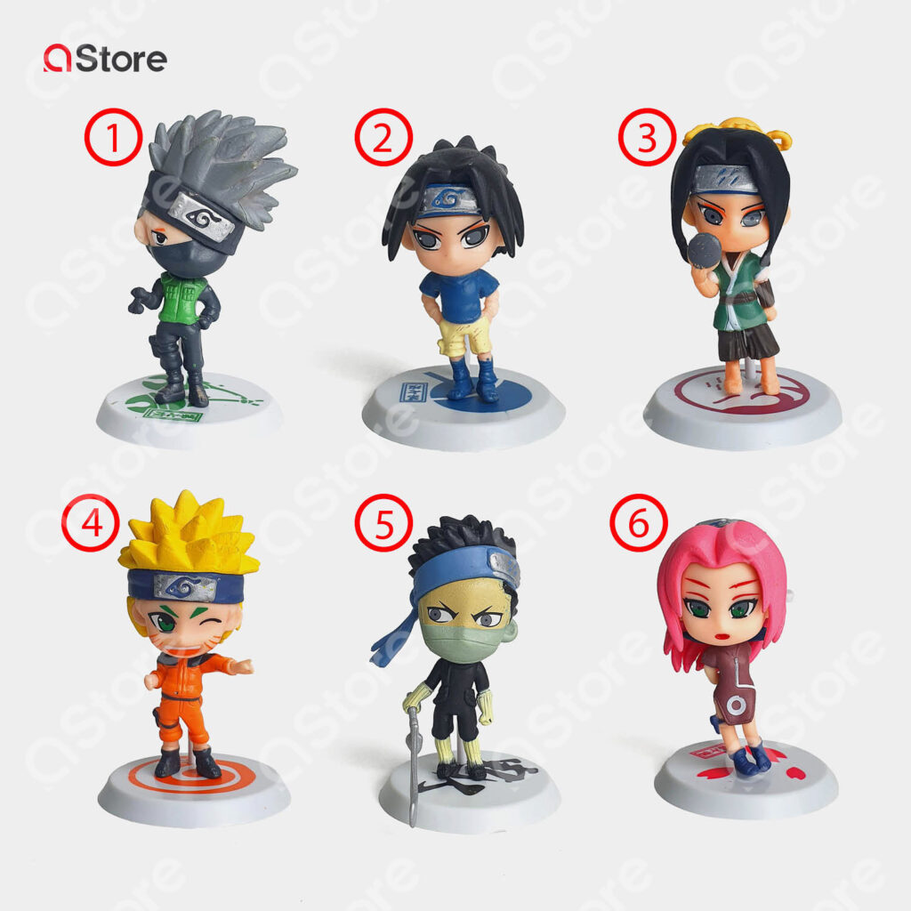 Figure 35 – Kakashi, Sasuke, Haku, Naruto, Zabuza Momochi, Sakura (Mini ...